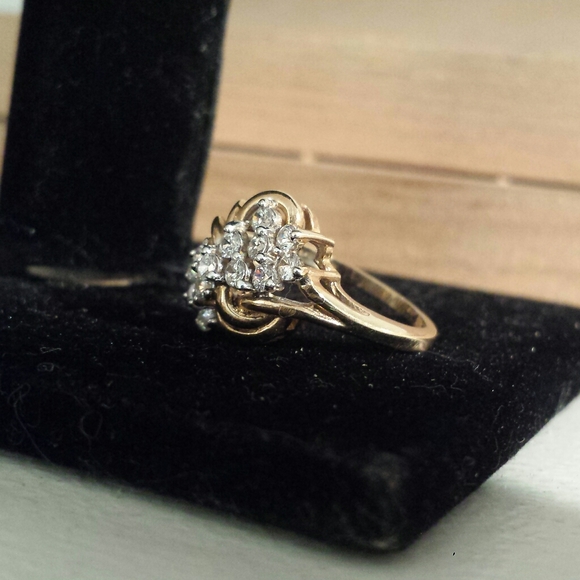 Solid 14k | Jewelry | 4k Solid Gold Cocktail Ring | Poshmark